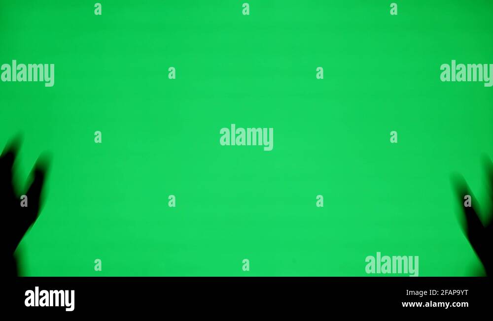 Hands Clapping Silhouette on Green Screen Stock Video Footage - Alamy