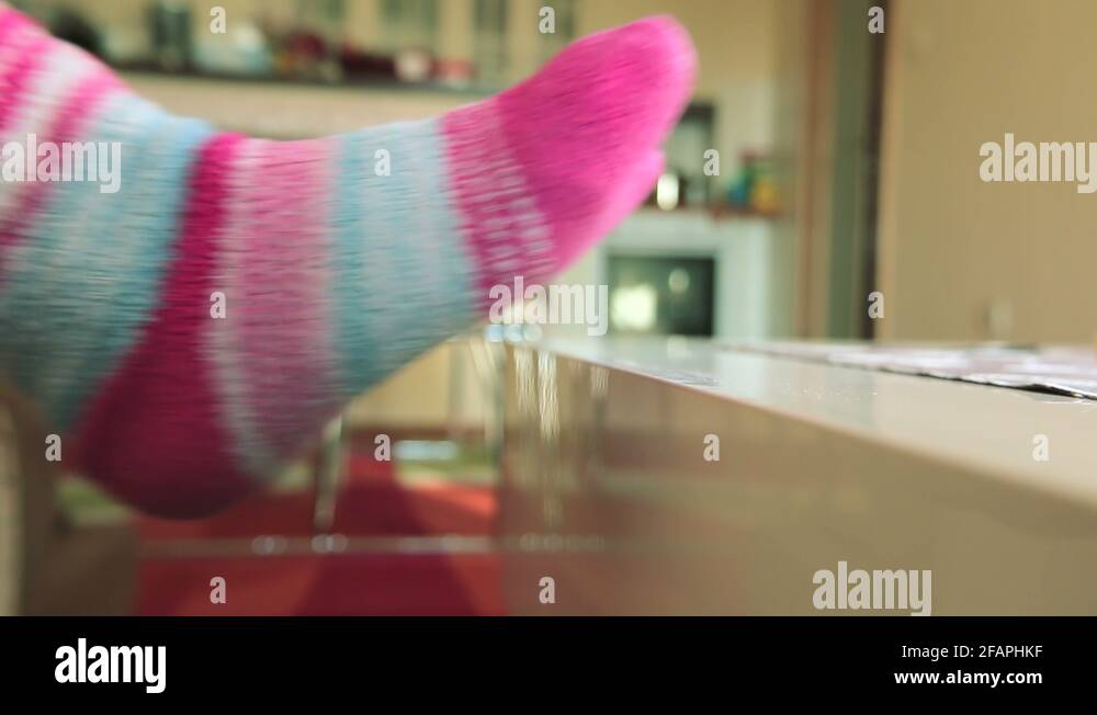 Woman one leg up on chair Stock Videos & Footage - HD and 4K Video ...