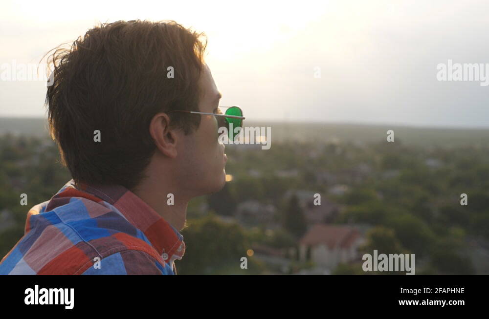 Man side profile standing Stock Videos & Footage - HD and 4K Video ...