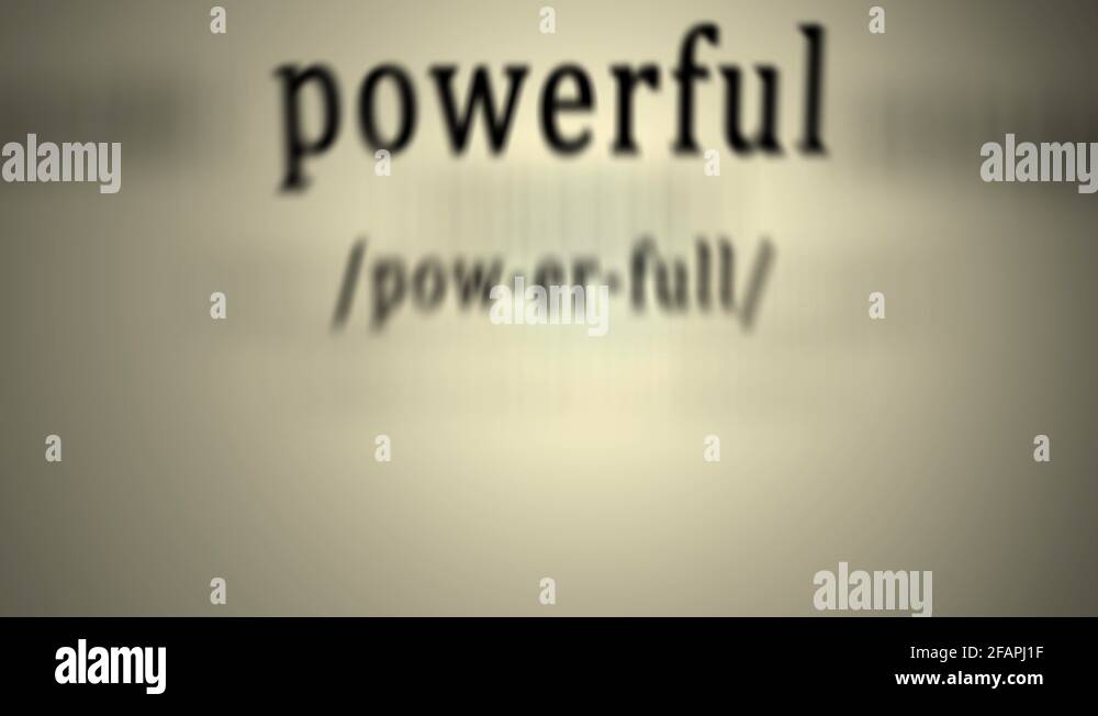 Powerful word Stock Videos & Footage - HD and 4K Video Clips - Alamy