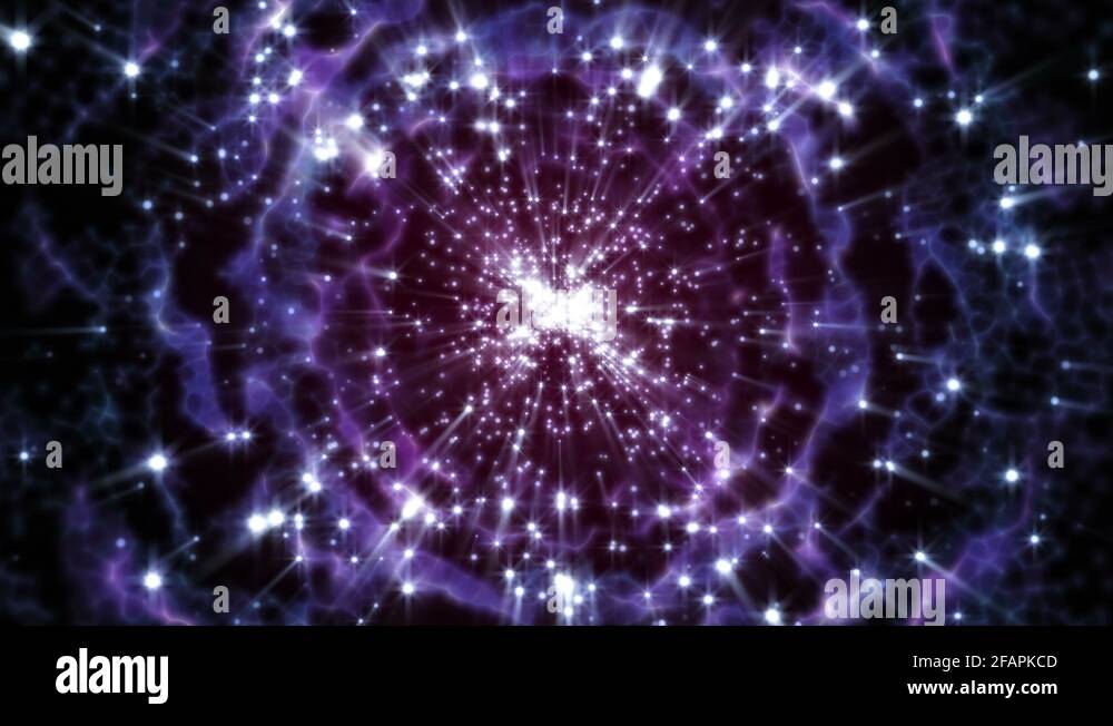 4K Abstract motion background animation shining particles dust wave ...