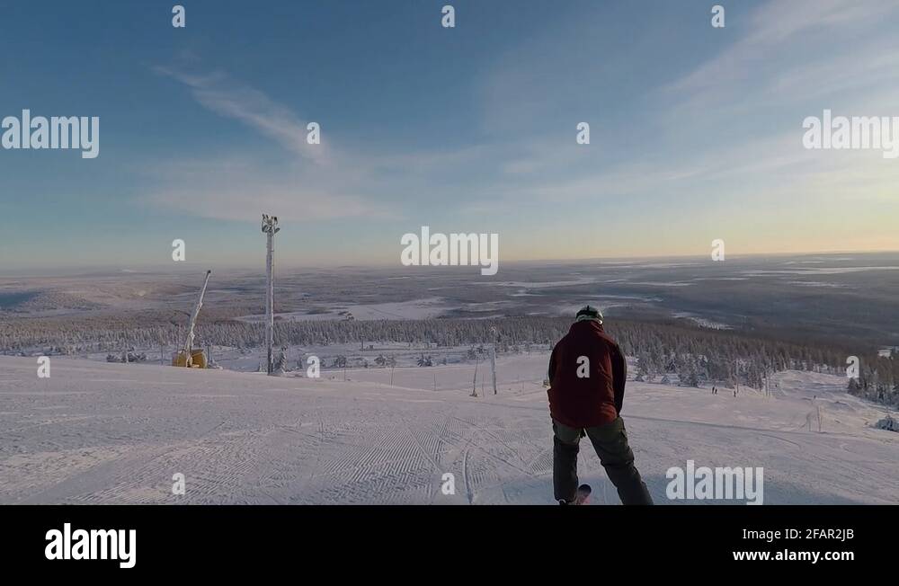 Video of a skier enjoying the beautiful slopes in the south park of ...