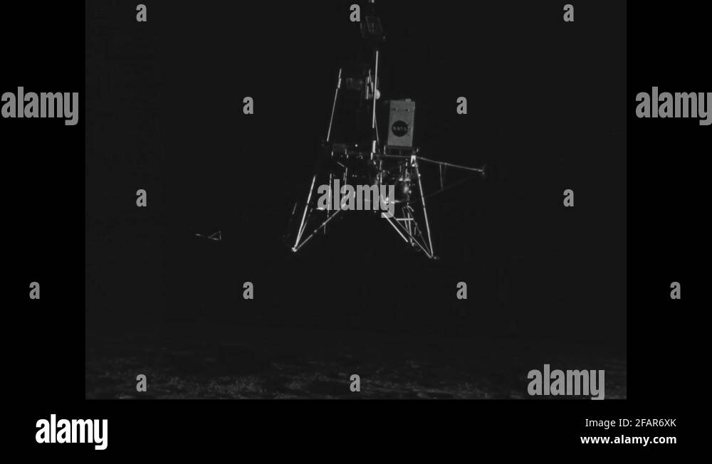 Astronaut Neil Armstrong in Lunar Landing Research Vehicle - 1969 Stock ...