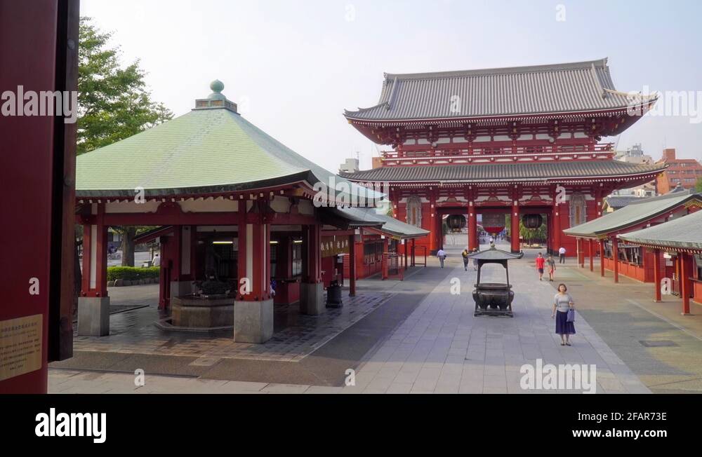 Tokyo Japan - Circa Ancient Sensoji Buddhist Temple from 7th Century ...
