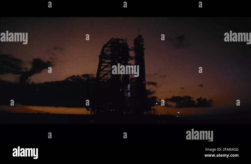 Scene of spaceflight in launch pad at John F. Kennedy Space Centre ...