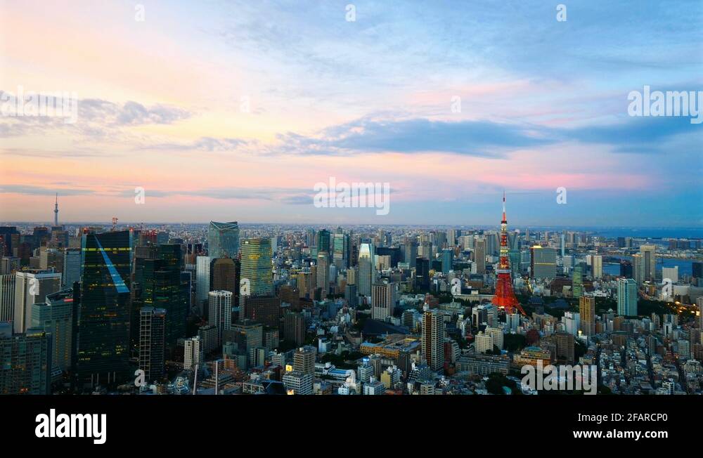 Japan skyline at sunset Stock Videos & Footage - HD and 4K Video Clips ...