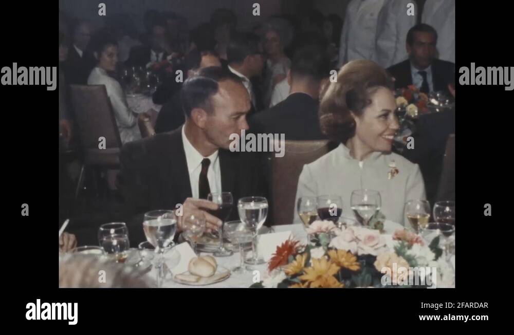 Apollo 11 Astronauts and their wives enjoying the dinner party - 1969 ...