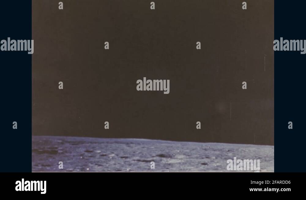 Astronauts see the undisturbed dust on the moon - 1969 Stock Video ...