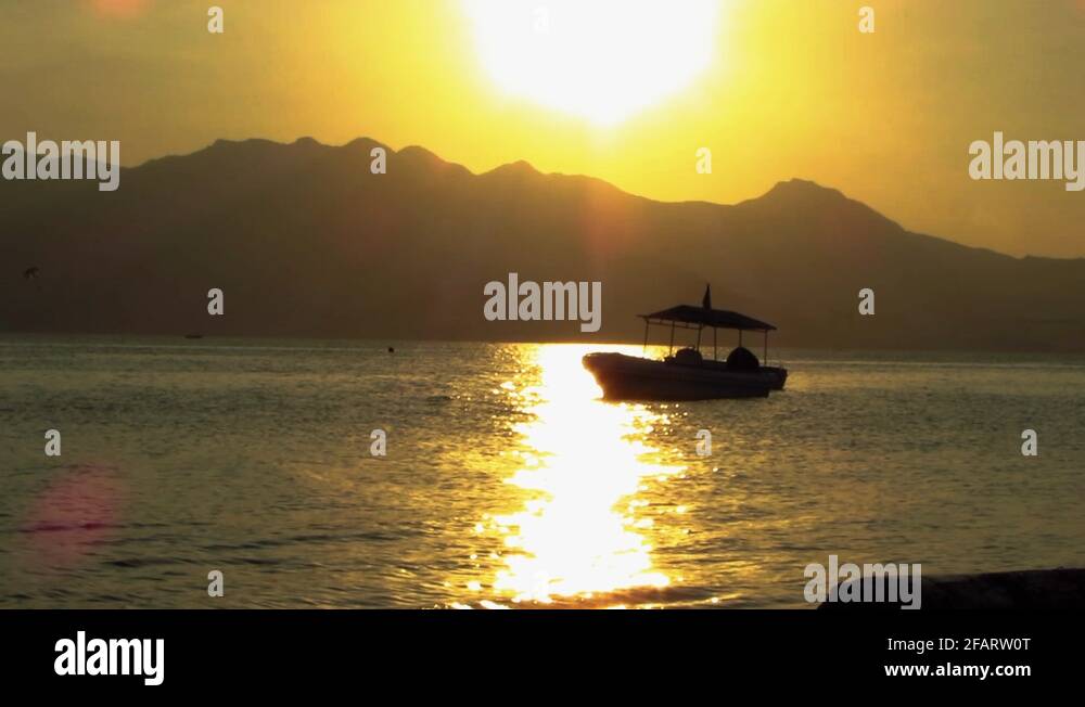 Captivating Sunset View of Subic Bay, Philippines with Boats and Jet ...