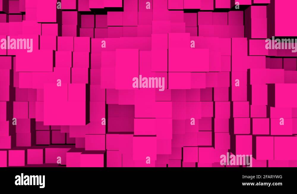Hot pink block background with continuous loop Stock Video Footage - Alamy
