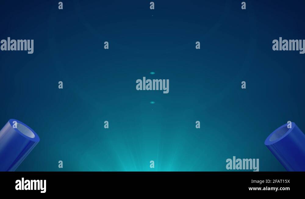 Confetti cannons fire confetti in the air - blue background Stock Video ...