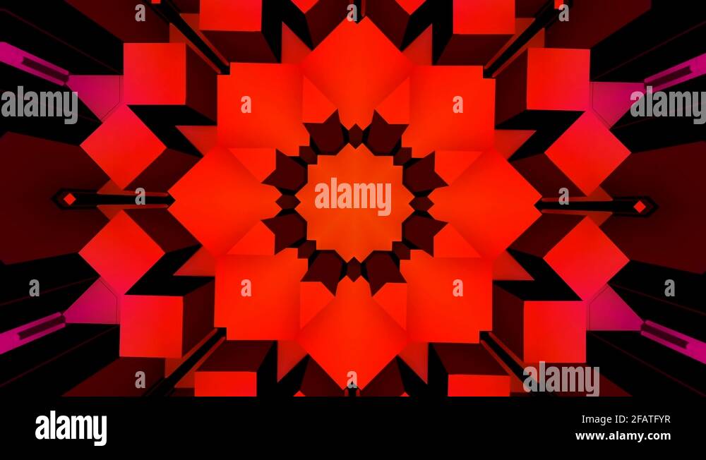 Futuristic star shaped 3D block background Stock Video Footage - Alamy