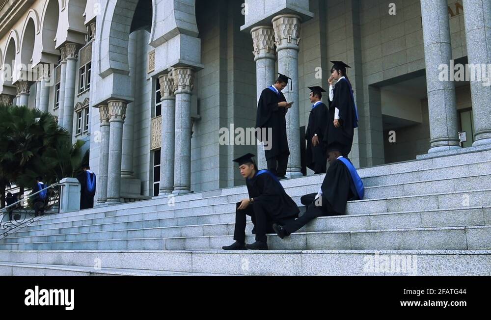 Graduation scene caps and gowns Stock Videos & Footage - HD and 4K ...