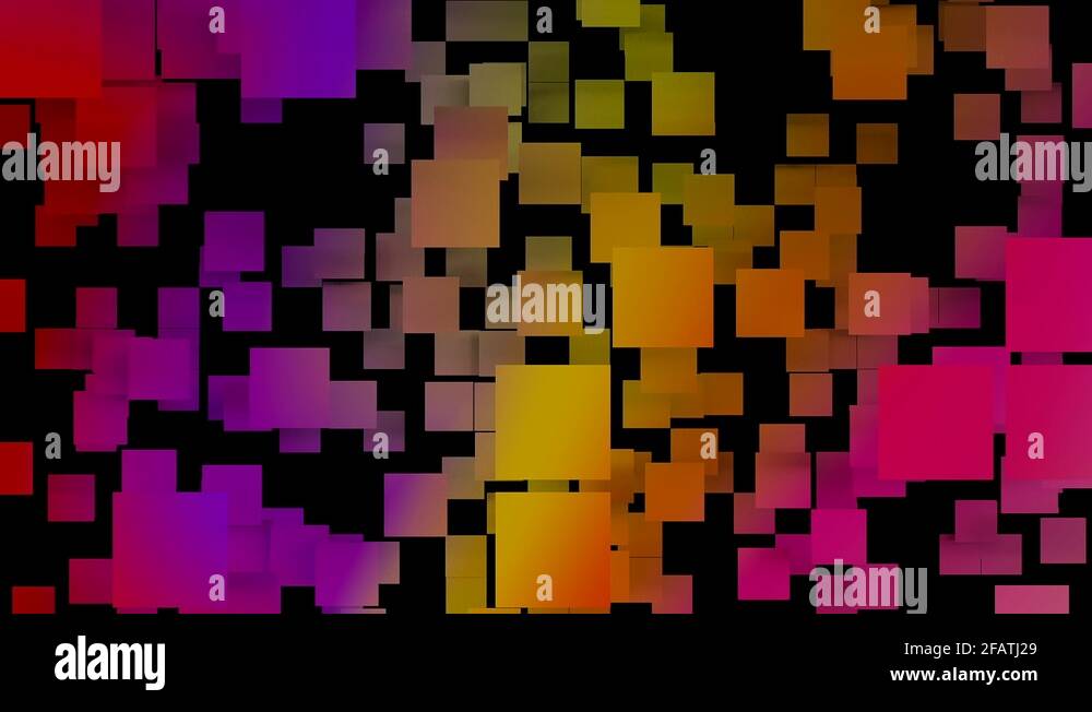 3D post it note shapes in a colorful background Stock Video Footage - Alamy