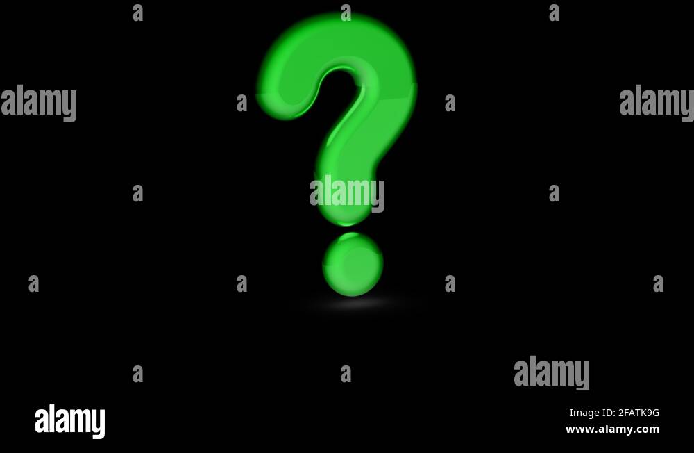 Question mark. Looping footage has 4K resolution. Prores 4444. 3D ...