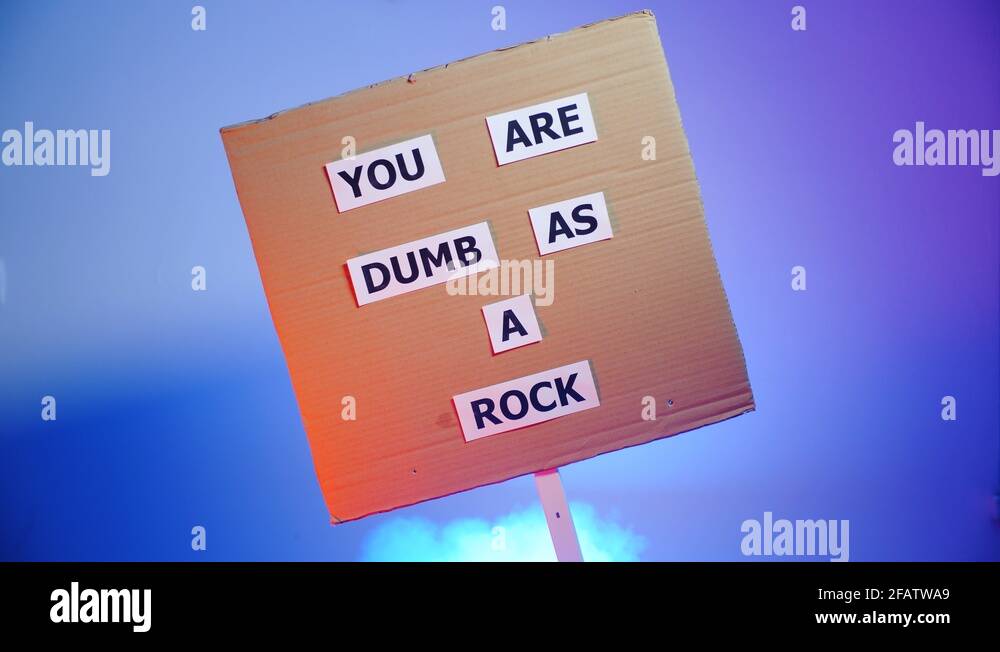 Dumb sign Stock Videos & Footage - HD and 4K Video Clips - Alamy