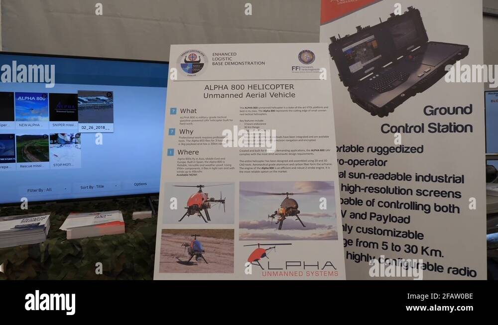 UAV helicopter fact sheet board and Alpha 800 UAV helicopter - 2018 ...