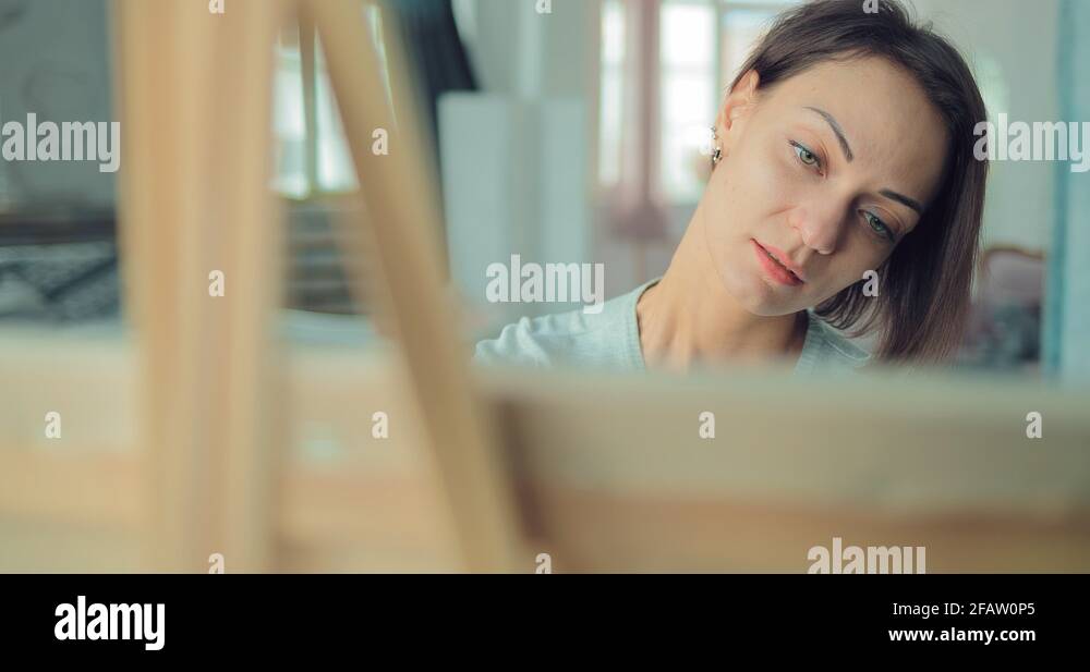 Young girl working paint Stock Videos & Footage - HD and 4K Video Clips - Alamy