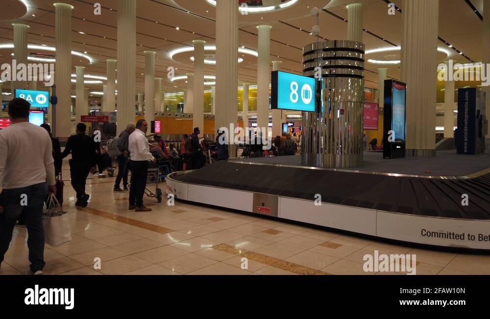 Dubai international airport terminal arrivals Stock Videos & Footage ...