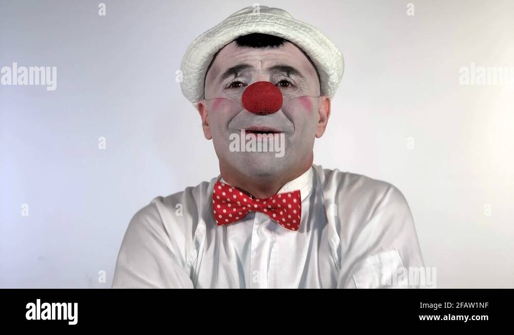 Emoji clown - Face Blowing a Kiss. A passionate mime clown blowing kiss ...