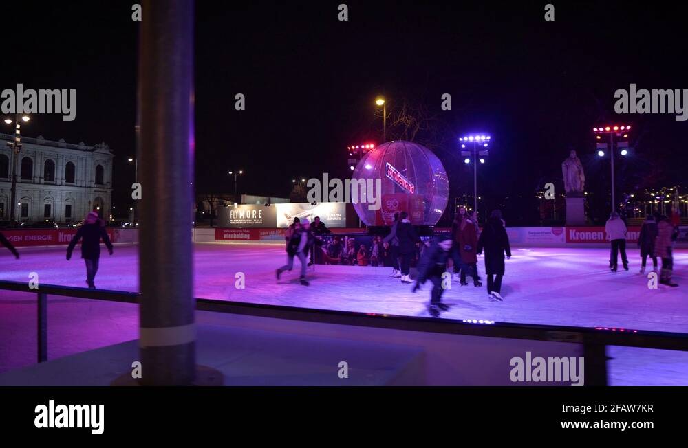 Ice skating rink at the town hall Stock Videos & Footage - HD and 4K ...