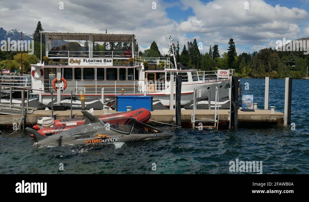 Hydro Attack Queenstown- A High Speed Thrill Ride in a Shark Stock ...