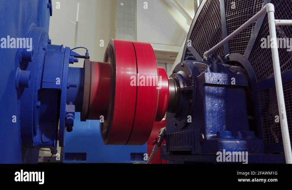 Smooth start of the high-voltage electric motor. Rotation of the ...