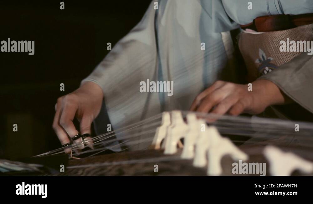 Koto japanese harp costume Stock Videos & Footage - HD and 4K Video ...