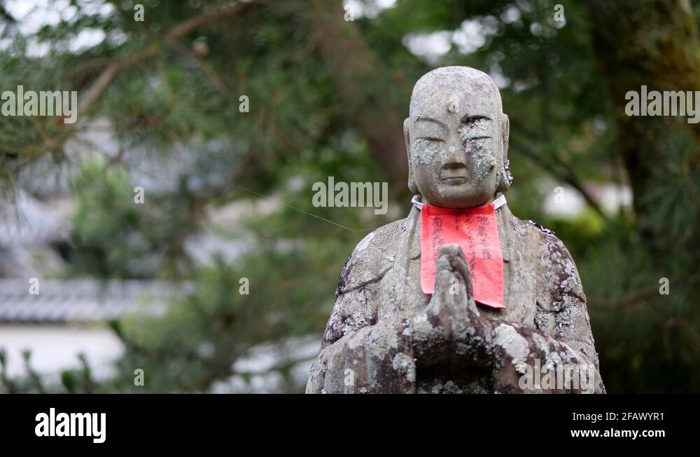 Jizo (Japanese Stone Statue). A Guardian Deity Of Children in Japan ...