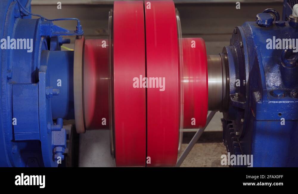 Smooth start of the high-voltage electric motor. Rotation of the ...