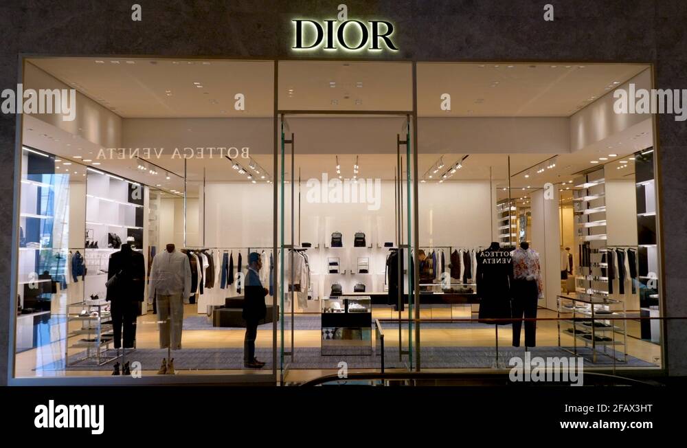 Luxury Dior storefront in the Icon Siam shopping mall. Bangkok, Thailand Stock Video Footage - Alamy