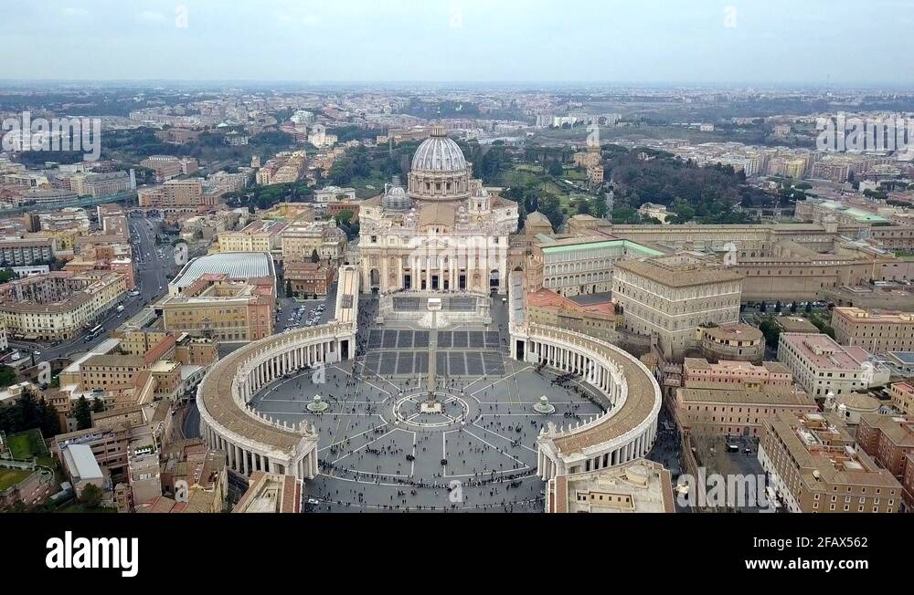 Vatican city aerial st peters Stock Videos & Footage - HD and 4K Video ...