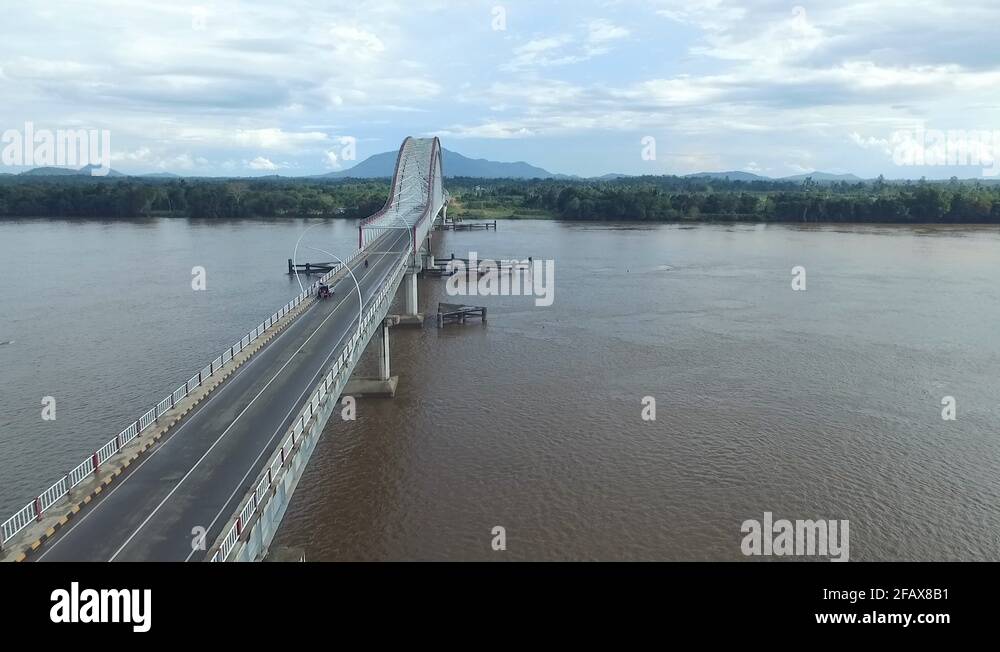 Pak Kasih Bridge-Tayan-Indonesia The Longest bridge in Kalimantan Stock ...
