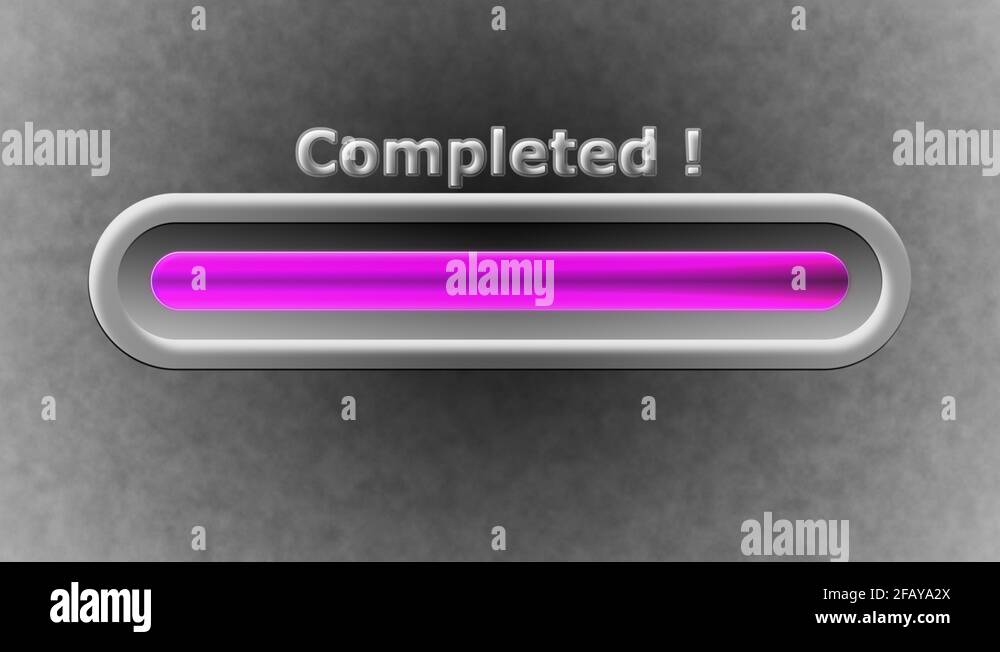 Completed. 4K Resolution. Prores 4444. Illustration Stock Video Footage ...