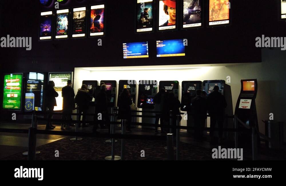 Inside Cineplex Kirkland Cinema Coliseum in Montreal, Canada Stock ...