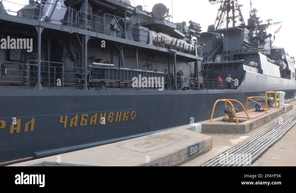 RFS Admiral Chabanenko DD 650 gets Underway - 2011 Stock Video Footage ...
