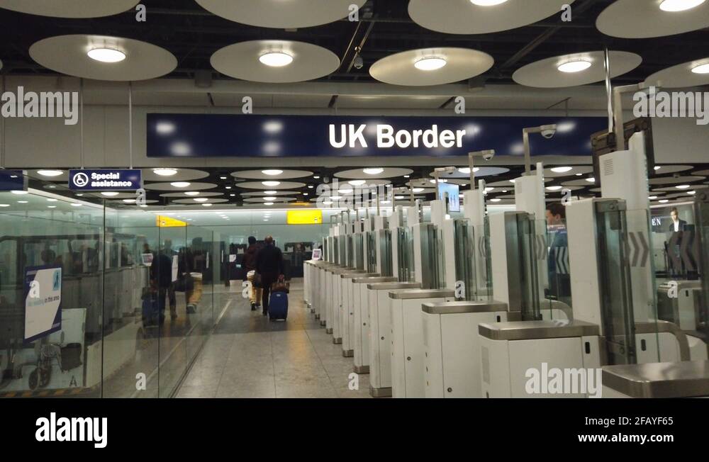 Uk border passport control heathrow Stock Videos & Footage - HD and 4K ...