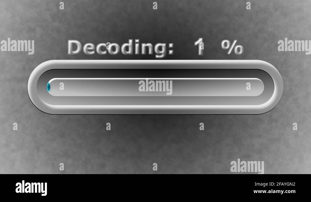 Process of Decoding in the screen. 4K Resolution. Prores 4444 ...