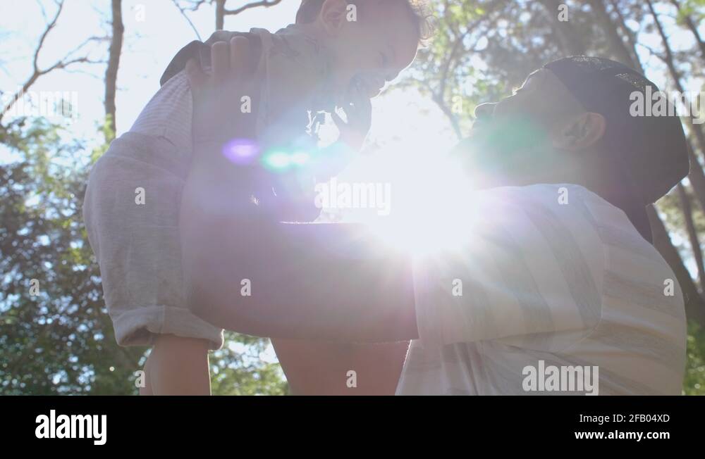 Happy father smiling child outdoors Stock Videos & Footage - HD and 4K ...