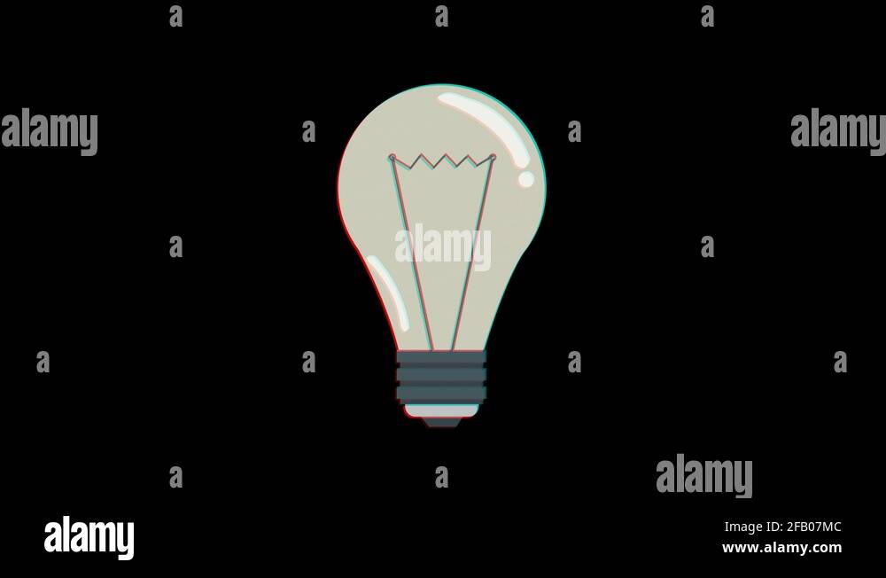 Lamp bulb icon cartoon illustration Stock Videos & Footage - HD and 4K ...