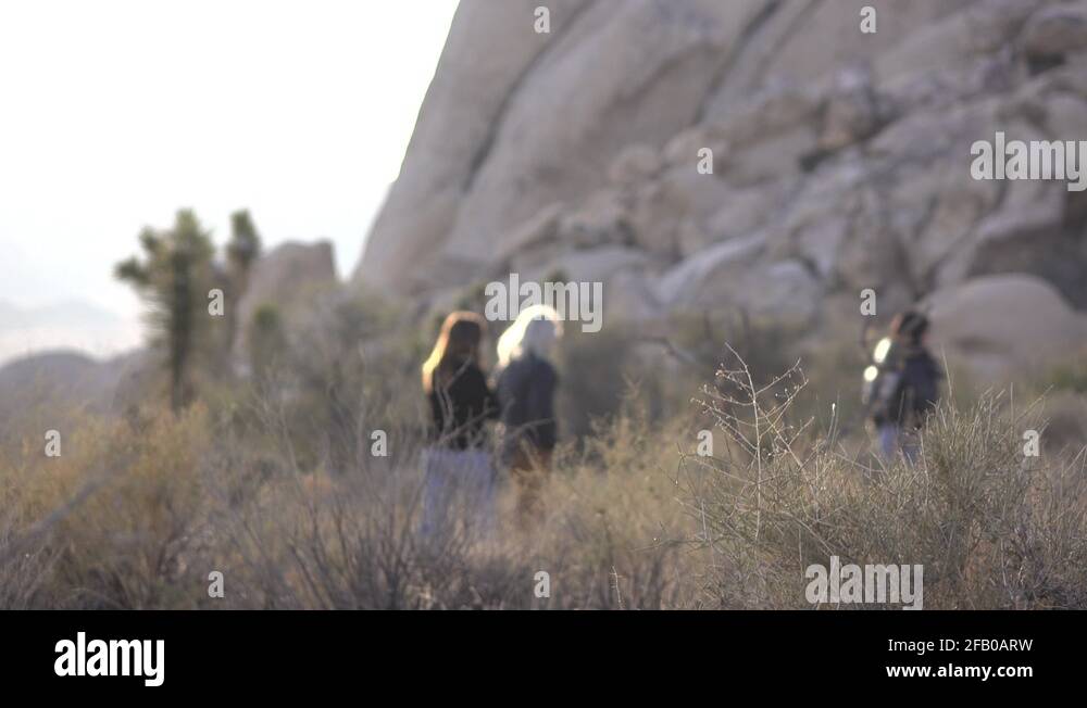 People hiking on desert trails background 4k Stock Video Footage - Alamy