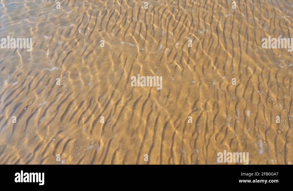 Transparent seabed. Sand and salt of the dead sea Stock Video Footage ...