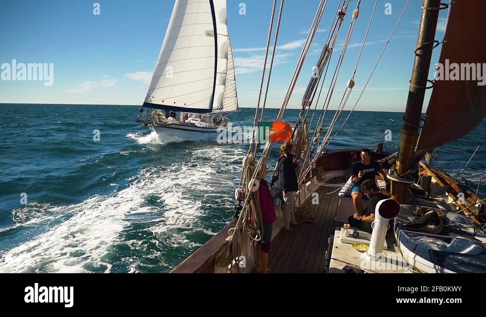 Sailing ketch boat boating Stock Videos & Footage - HD and 4K Video ...