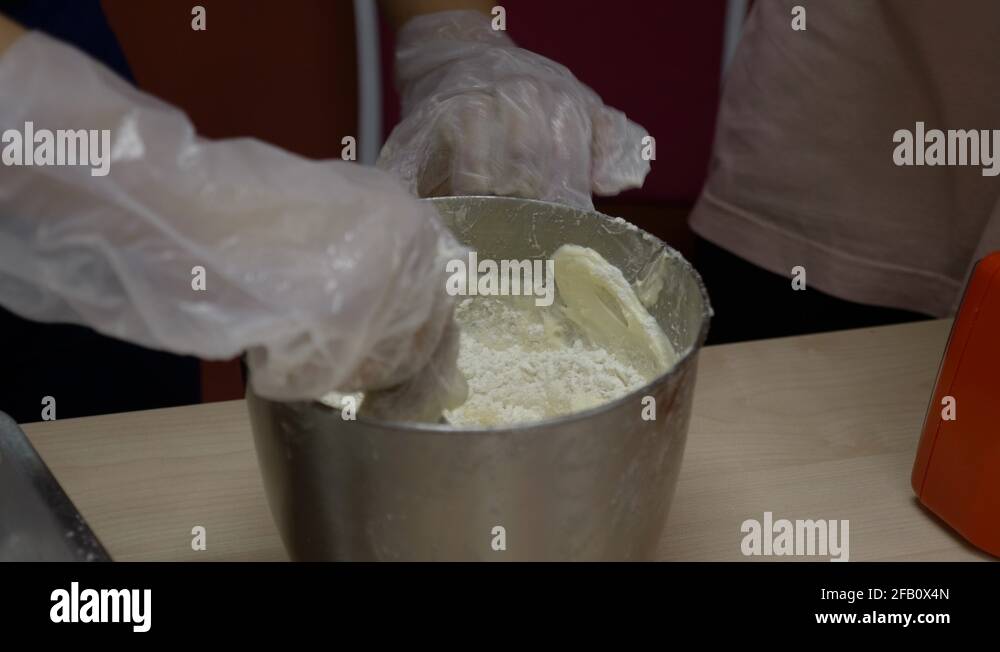 mixing biscuits ingredients Stock Video Footage - Alamy