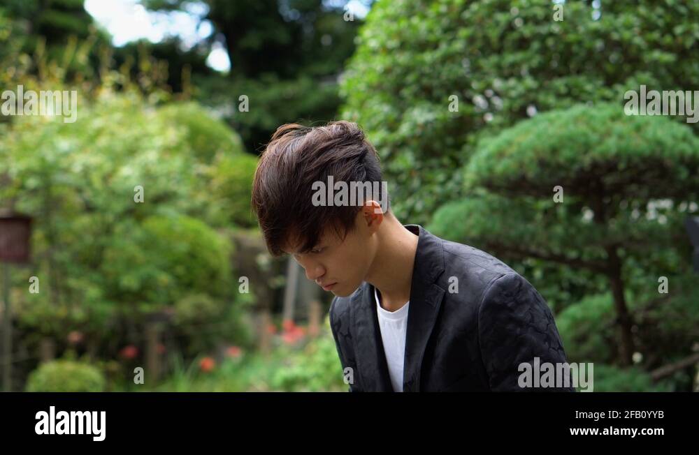 Japanese Man Bowing and Praying at Shinto Temple in Japan Stock Video ...