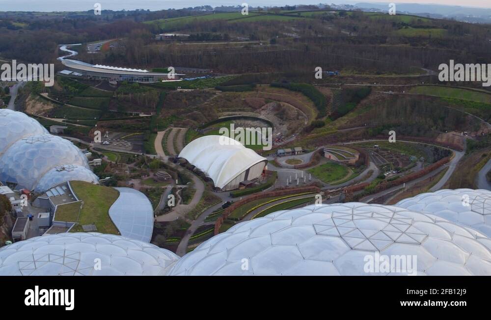 Eden project cornwall aerial Stock Videos & Footage - HD and 4K Video ...