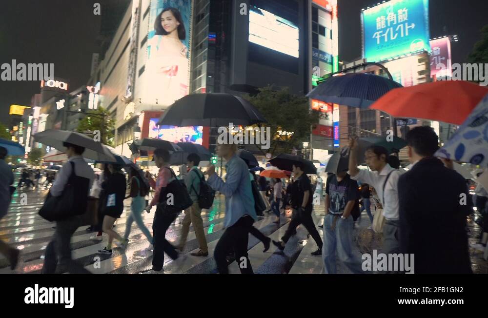 Japanese Business Man At Shibuya Crossing in Tokyo, Japan Stock Video ...