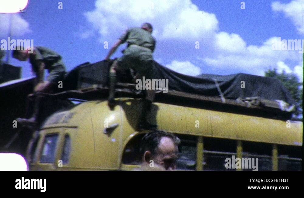 Boy Cub Scout Troop Bus Camping Field Trip 1960s Vintage Film Home ...