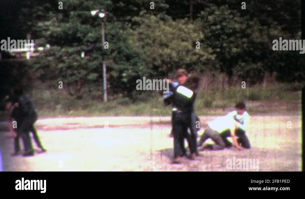 1960s GANG FIGHT Fist Teens Boys Fighting Male Violence Vintage Film ...