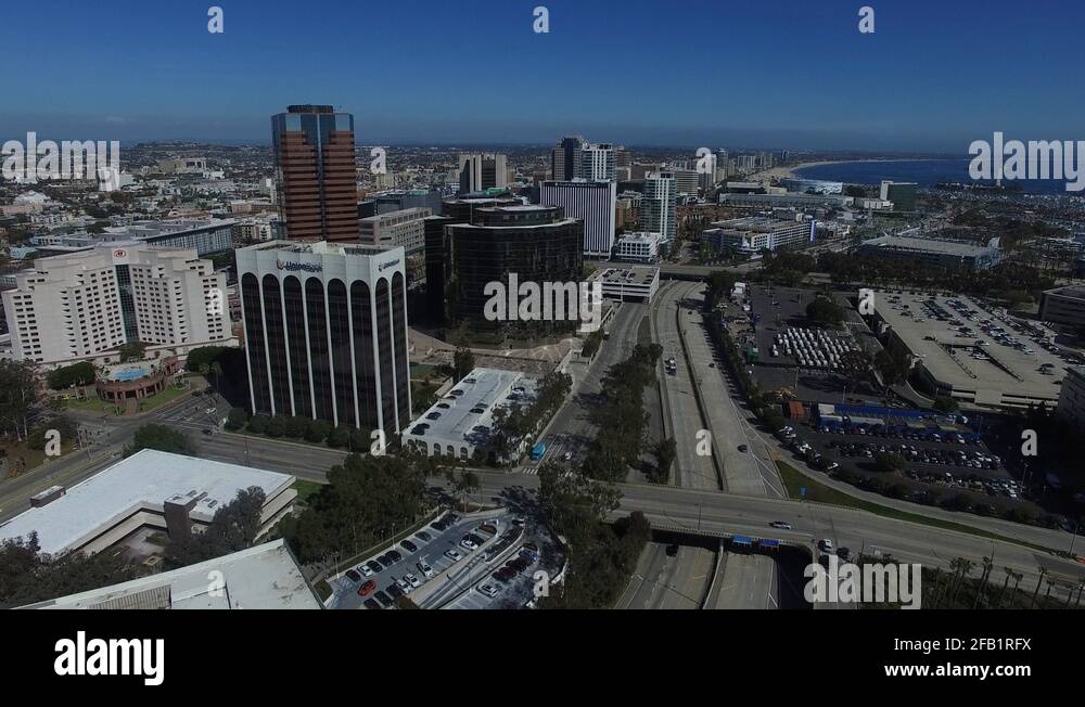 Downtown long beach aerial Stock Videos & Footage - HD and 4K Video ...